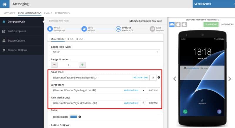 Personalize Push Notification Images With Smart Text | Backendless