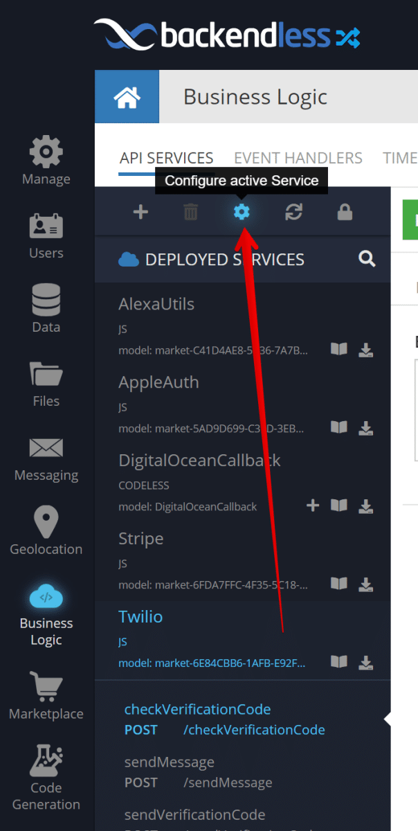 Twilio Integration Plugin | Backendless Mobile Platform