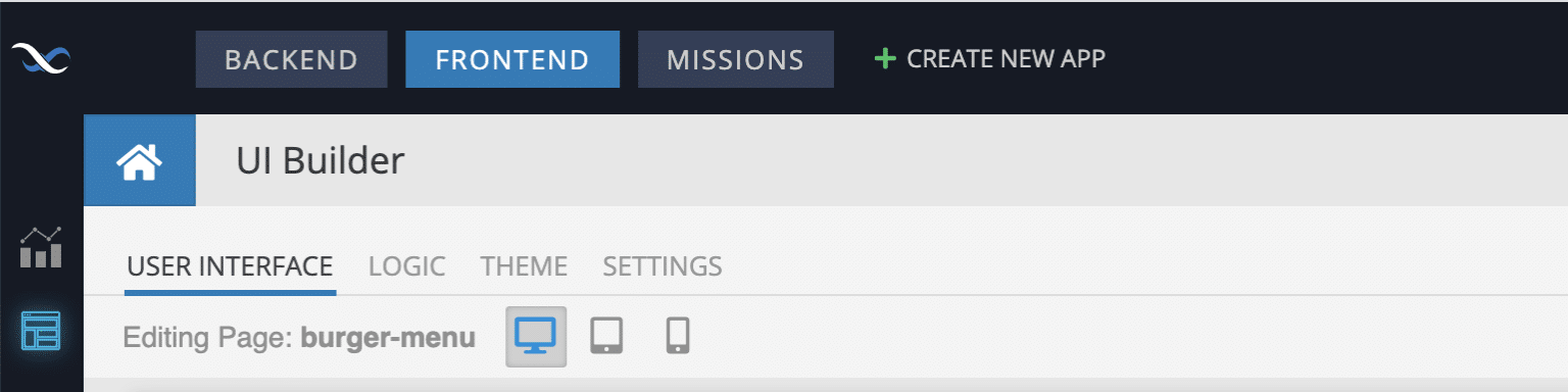 How To Build A Hamburger Menu In UI Builder | Backendless
