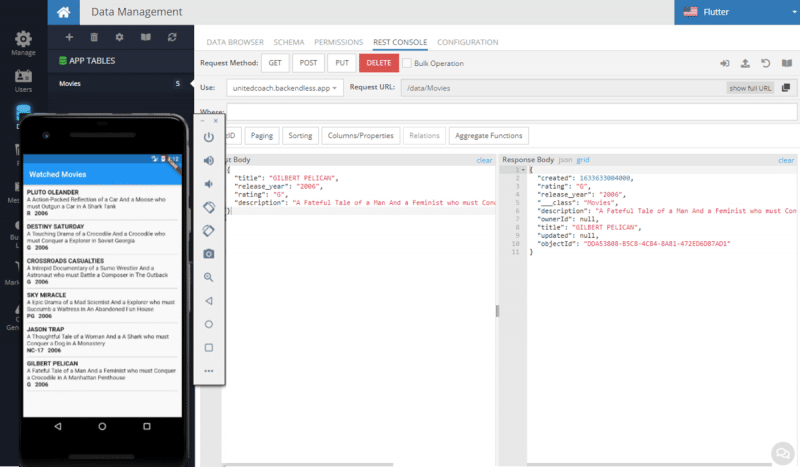 Real-Time Database Integrationfor Flutter Developers | Backendless