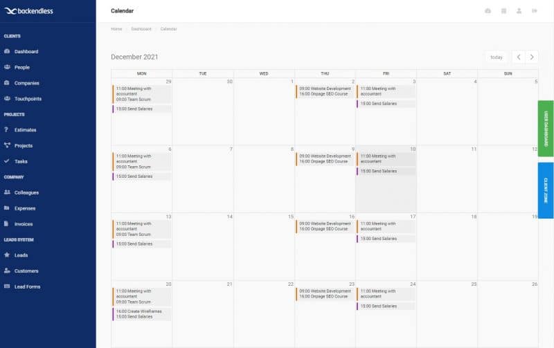 Fully Customizable CRM System App Blueprint | Free App Template