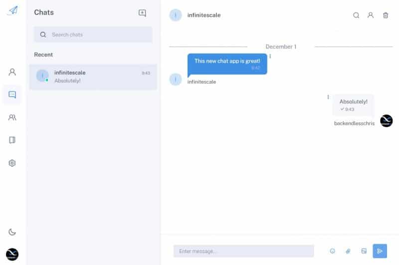 Instant Messaging And Chat App Blueprint - Free Codeless App Template