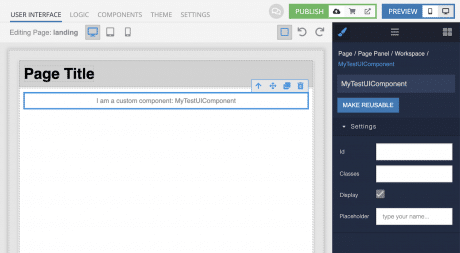 Custom UI Components in Backendless UI Builder