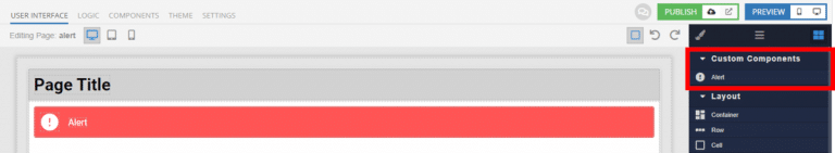 Alert Component | Backendless Marketplace