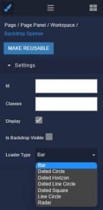 Backdrop Spinner Component | Backendless Marketplace