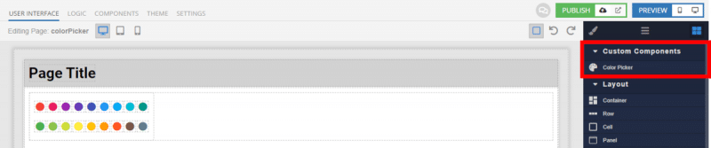 Color Picker Component | Backendless Marketplace