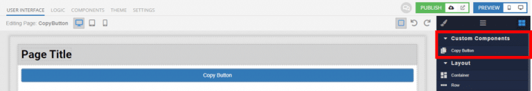 Copy Button Component | Backendless Marketplace