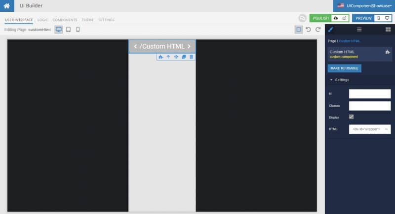Custom HTML Component | Backendless Marketplace