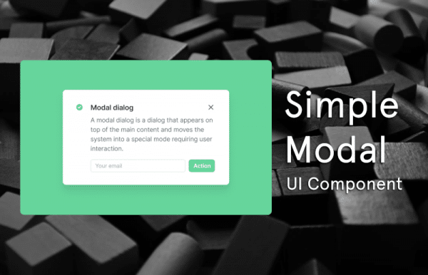 Simple Modal Component | Backendless Marketplace