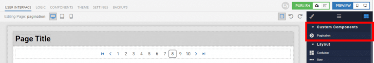 Pagination Component | Backendless Marketplace Pagination Component | Backendless Marketplace