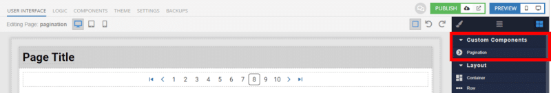 Pagination Component | Backendless Marketplace Pagination Component | Backendless Marketplace