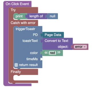 UI Builder Recipe: Snackbar / Toast | Backendless