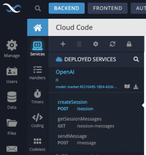 OpenAI API Service Plugin | Backendless