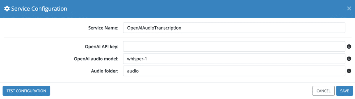 AI Audio Transcription Plugin | Backendless Features