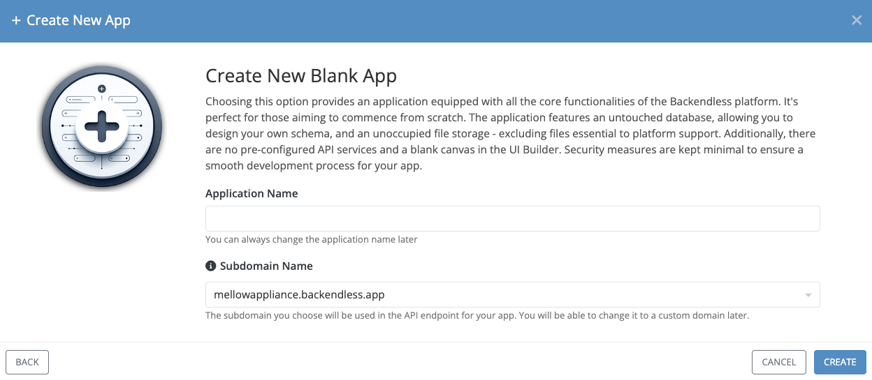 App Creation Redefined: Discover the New, Streamlined Options in Backendless Console | Backendless
