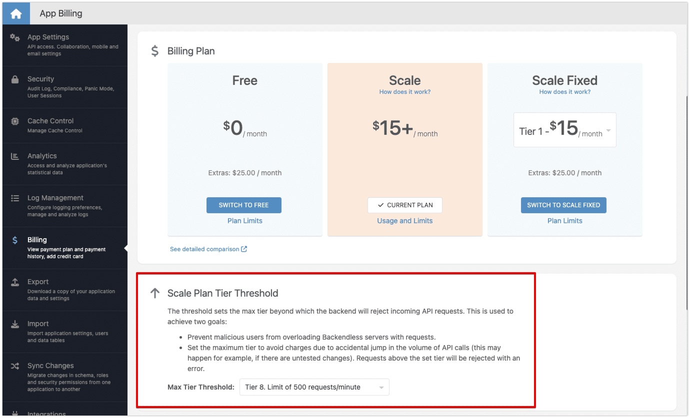 Introducing the Scale Fixed Pricing Plan | Backendless